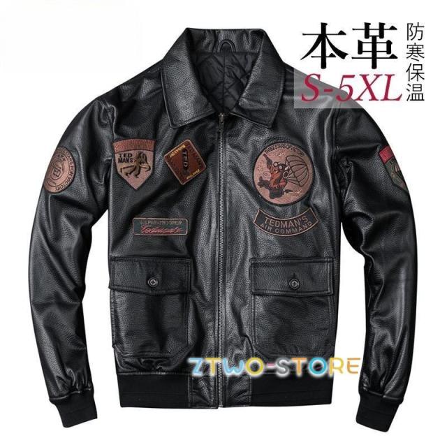 レザージャケット 本革 おしゃれ メンズ 革ジャン ワッペン 羊革 ライダース バイク ジャケット 30代 40代 50代 天然皮革 大きい 秋 冬 コート 本革ジャケット