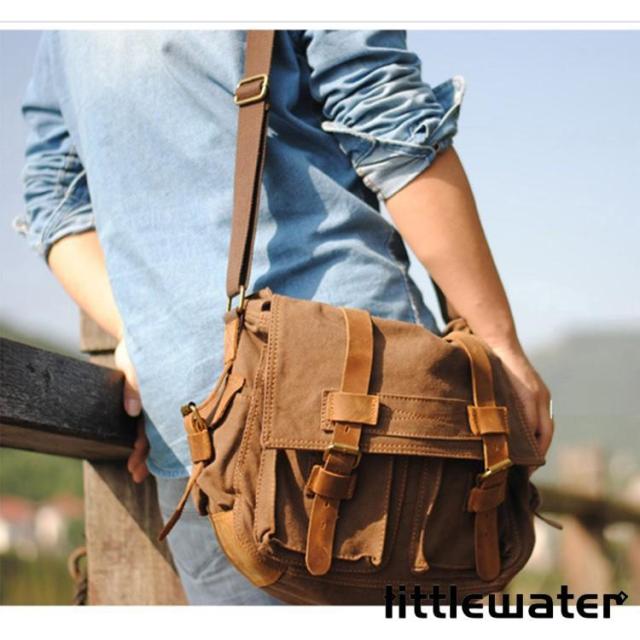 メッセンジャーバッグ キャンパス　　大きめ　鞄 メンズ　斜めがけ　ビジネス　帆布ショルダーバッグ　メンズ　多収納ポケット A4 通勤 通学2way