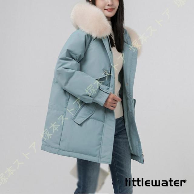 ダウンコート 中綿ジャケット レディース 冬 ロング丈 厚手 防寒 暖かい ファー フード付き 修身 体型カバー きれいめ カジュアル 通学 通勤 普段着