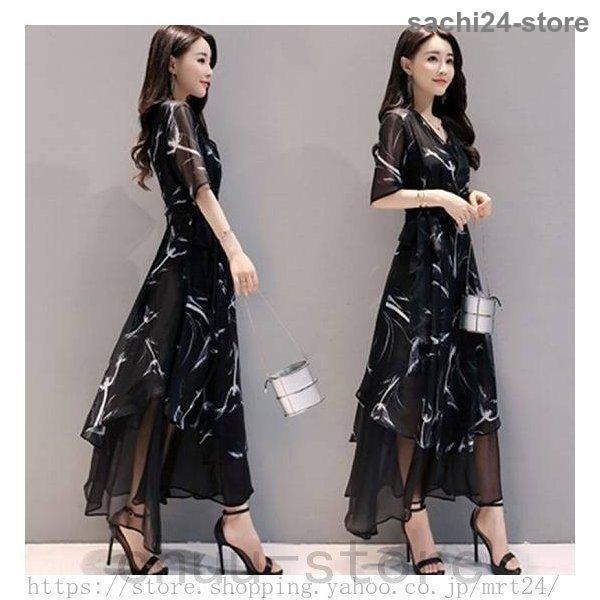 パーティードレス20代30代40代50代結婚式ワンピース大きいサイズ袖ありフォーマルロングワンピース 膝丈 お呼ばれドレス服装服女性二次会親族