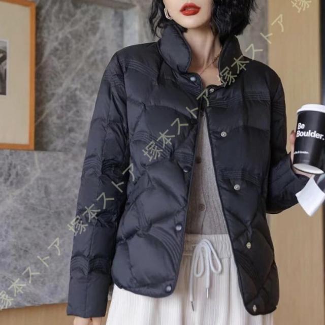 ダウンジャケット レディース 軽量 防風 防寒 暖かい ゆったり ハイネック 厚手 ウルトラライト 大きいサイズ 通勤 登山 アウトドア オフィス ダウン コート