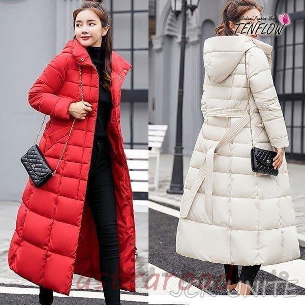 ダウン レディース ダウンコート ロングコート 中綿 フード付き ダウンジャケット 秋 冬 防寒 防風 通勤 通学