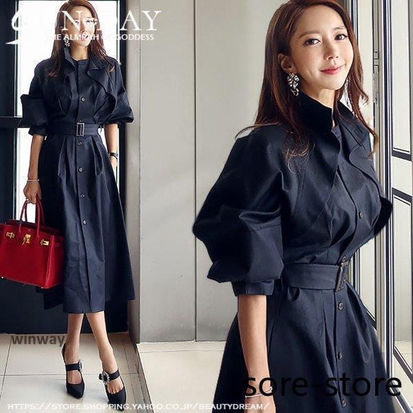 ワンピースレディース キャバドレス ワンピース長袖 ワンピース通勤 ロング丈 きれいめ お呼ばれ 20代30代40代 チュニック キャバクラ ワンピースyd-5407