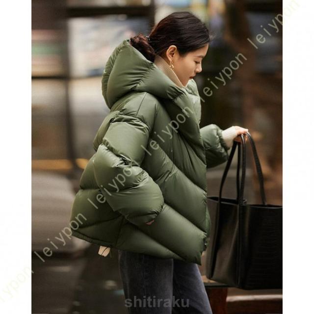 ダウンジャケット レディース アウトドア ダウンコート フード付き 冬 秋 軽量 おしゃれ 大きいサイズ 春服 大きいサイズ 秋服 お洒落 かわいい 冬服 大人