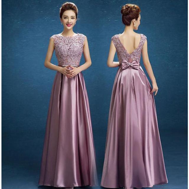 Aラインドレス カラードレス ロングドレス カクテルドレス 演奏会ドレス フォーマル 結婚式 イブニングドレス 二次会 パーティードレス 発表会 コンサート 大人