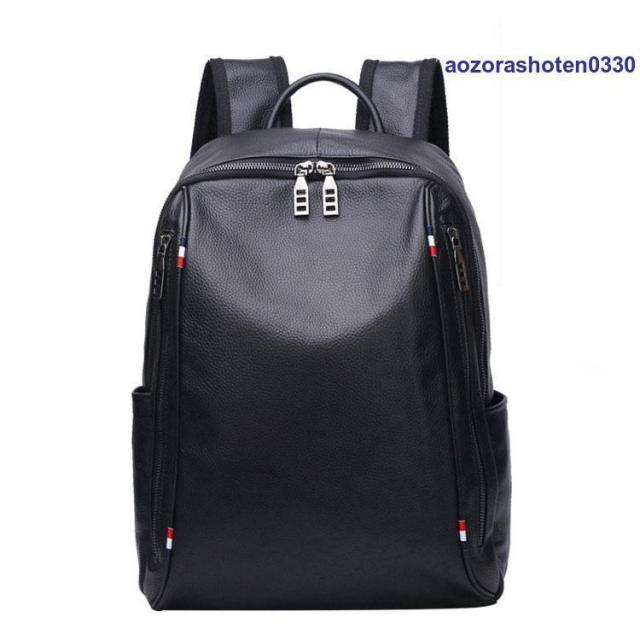 リュック メンズ 本革 牛革 デイパック ビジネス バックパック レザー 通勤通学 旅行 出張 アウトドア 自転車鞄 カバン 男女兼用