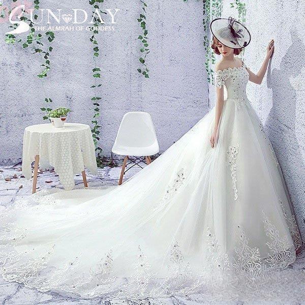 ウェディングドレス ウェディングドレス白 パーティードレス オフショルダー 花嫁ロングドレス 結婚式 トレーンライン 二次会 エレガント お呼ばれ