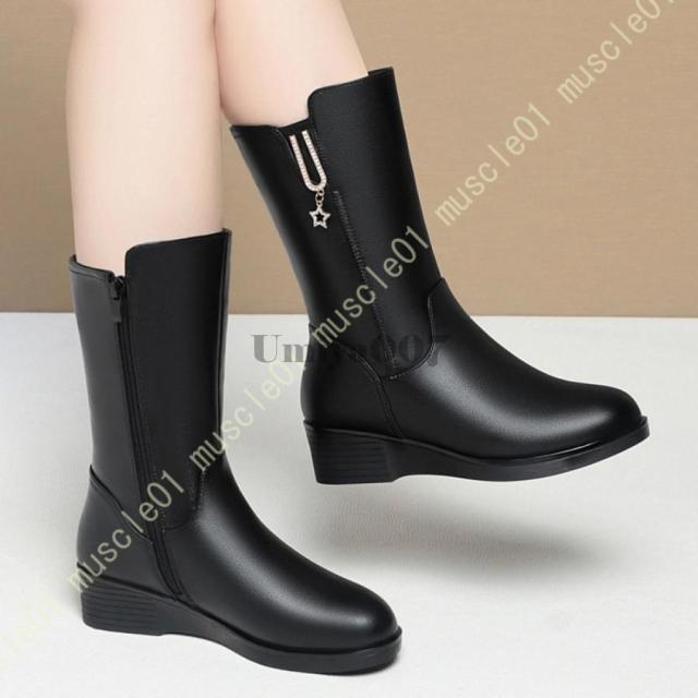 スノーブーツ レディース 秋冬 防寒 ショートグブーツ スノーシューズ ファー 大人 カジュアル 防滑 防水 ウェッジソール 厚底 ウィンターブーツ 冬靴