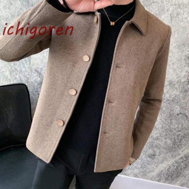 ピーコート Pコート メンズコート 秋冬 ラシャコート トレンド コート 男性 ジャケット アウター コート 通勤 カジュアル 20代 30代 40代