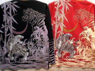 華鳥風月　和柄Tシャツ長袖 白虎刺繍 華鳥風月 和柄Tシャツ長袖 白虎刺繍の通販はau PAY マーケット