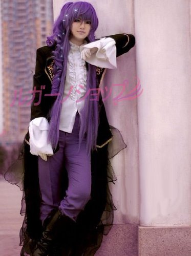 VOCALOID ボーカロイド　神威がくぽ　龍ノ啼ク箱庭拠リ 風 ウィッグ + コスプレ衣装 　完全オーダーメイドも対応可能
