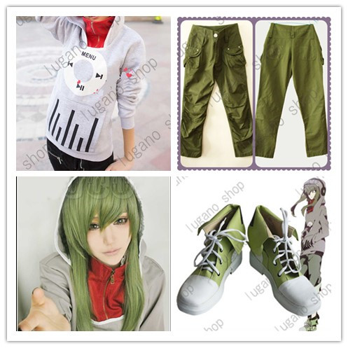 カゲロウプロジェクト 木戸 つぼみ（きど つぼみ)　 風  衣装+ウイッグ+靴フルセット コスプレ衣装