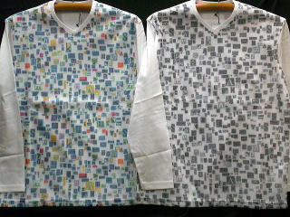 サンタフェ -santafe-　長袖Tシャツ　メッシュプリント