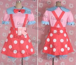 ディズニーハロウィン 　　　ミニーマウス トゥーンタウン 　風　コスプレ衣装 cosplay コスチューム