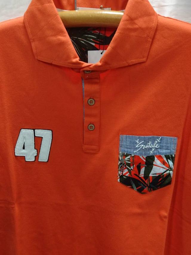 サンタフェ 半袖 鹿の子ポロシャツ santafe