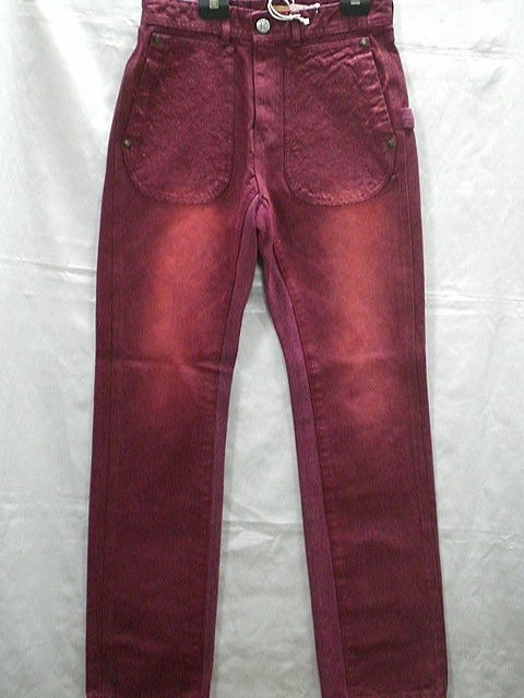 錦　和柄　デニムパンツ　硫化ピグメント刺子カラーデニムパンツ　NISHIKI