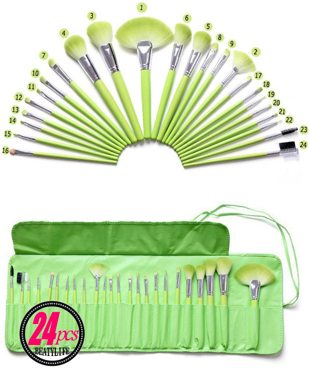 STZ-2416 メイクブラシセット/化粧ブラシセット/化粧筆/ブラシ収納