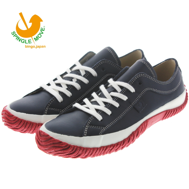 交換返品送料無料 スピングルムーブ スピングルムーヴ スニーカー SPM-101 ネイビー/レッド 定番