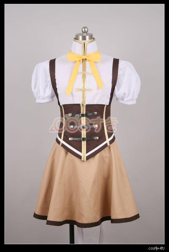 送料無料 魔法少女まどか☆マギカ PUELLA MAGI MADOKA MAGICA 巴マミ ともえマミ 戦闘服変身服 コスプレ衣装 コスプレ衣装 COS  高品質