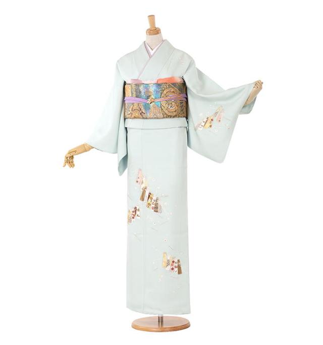 往復送料無料 全部揃って安心 大学 高校 小学生  3泊4日 卒業式 入学式 訪問着 レンタル  C 訪問着 No.011-0995-S