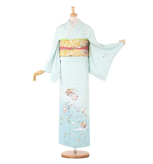 往復送料無料 全部揃って安心 大学 高校 小学生  3泊4日 卒業式 入学式 訪問着 レンタル  A 訪問着 No.011-1090-M