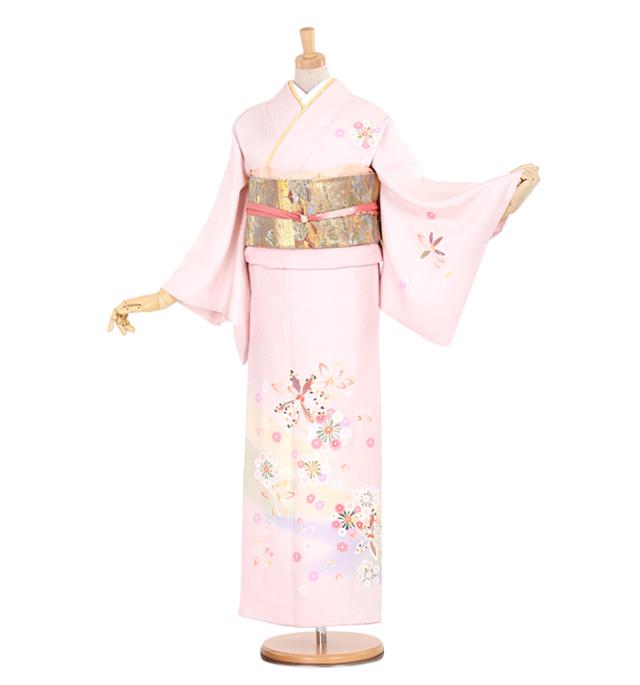 往復送料無料 全部揃って安心 大学 高校 小学生  3泊4日 卒業式 入学式 訪問着 レンタル  A 訪問着 No.011-0748-S