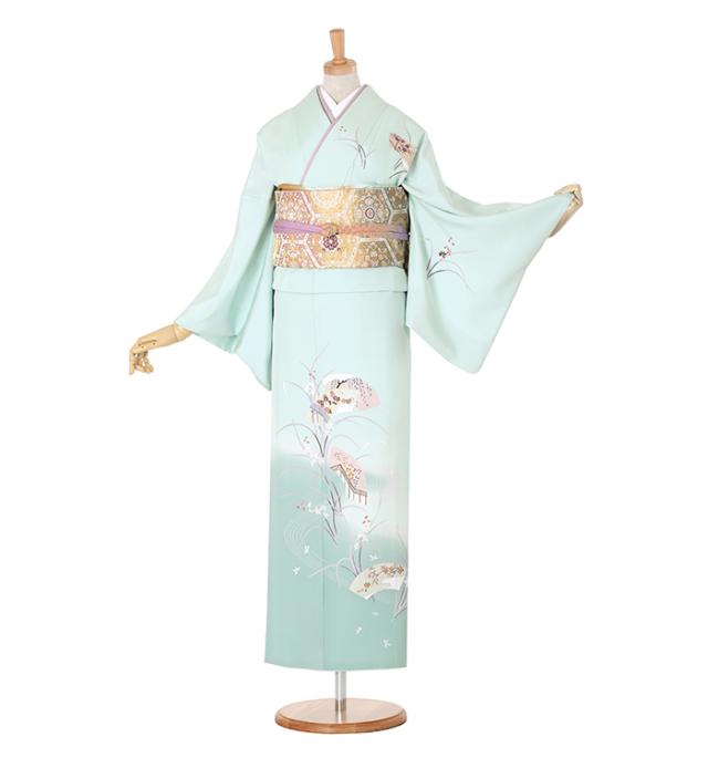 往復送料無料 全部揃って安心 大学 高校 小学生  3泊4日 卒業式 入学式 訪問着 レンタル  A 訪問着 No.011-0948-M