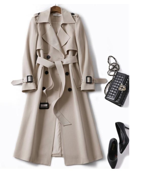 トレンチ コート 送料無料 個性 長袖 コート アウター 上着 ロング ベルト ボタン かわいい 大人可愛い きれいめ シンプル カジュアル 上品 おしゃれ レトロ ゆる こなれ感 とろみ感 抜け感 冬 ガーリー 主役級 存在感 ママ OL 学生_