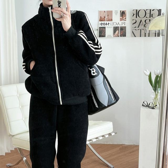 セットアップ ジャージ 送料無料 個性 長袖 ジャケット 上着 ボトムス パンツ ファスナー かわいい 大人可愛い きれいめ 上品 シンプル カジュアル おしゃれ 主役級 存在感 こなれ感 とろみ感 抜け感 ガーリー レトロ レディース 学生 ママ