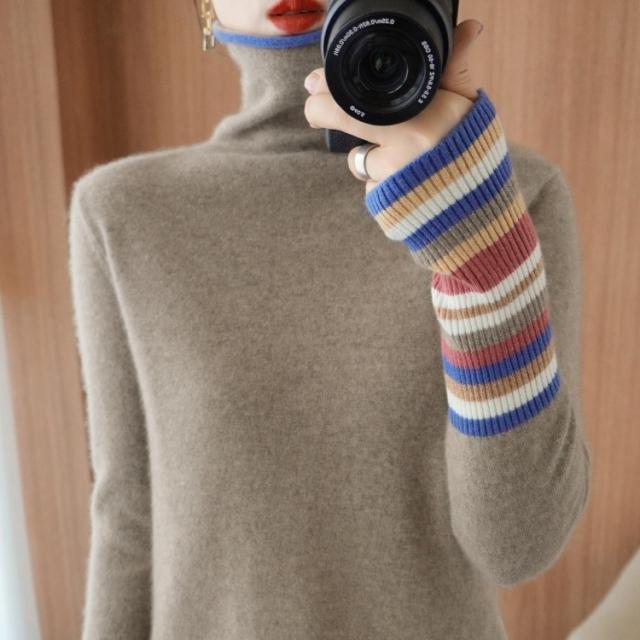 トップス ニット 送料無料 個性 セーター 長袖 ハイネック タートル プルオーバー かわいい 大人可愛い きれいめ 上品 シンプル カジュアル おしゃれ 主役級 存在感 こなれ感 とろみ感 抜け感 ガーリー 秋 冬 レトロ レディース 学生 ママ