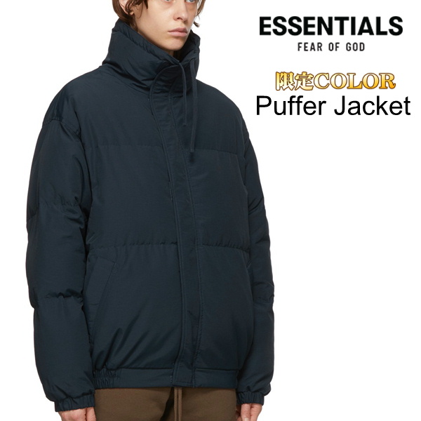 フィアオブゴッド エッセンシャルズ FOG Fear Of God ダウンジャケット トップス FW20 Essentials SSENSE Exclusive ネイビー Puffer Jacket メンズ アメリカ 正規品[衣類]