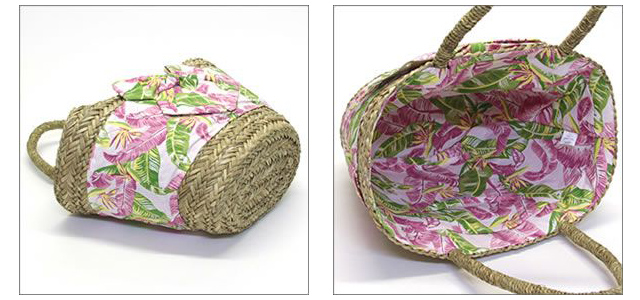 ジェシースティール トート jessie steele/カゴバッグ/ショルダー/トートバッグ/花柄/レディースバッグ/リボン/い草