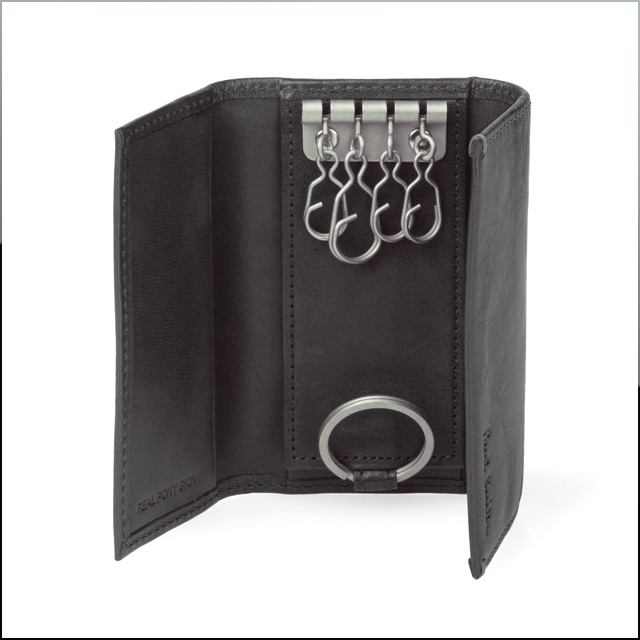 ポールスミス キーケース 4連 5連 キーリング ポニースキン 馬革 人気 メンズ レディース PaulSmith ブラック