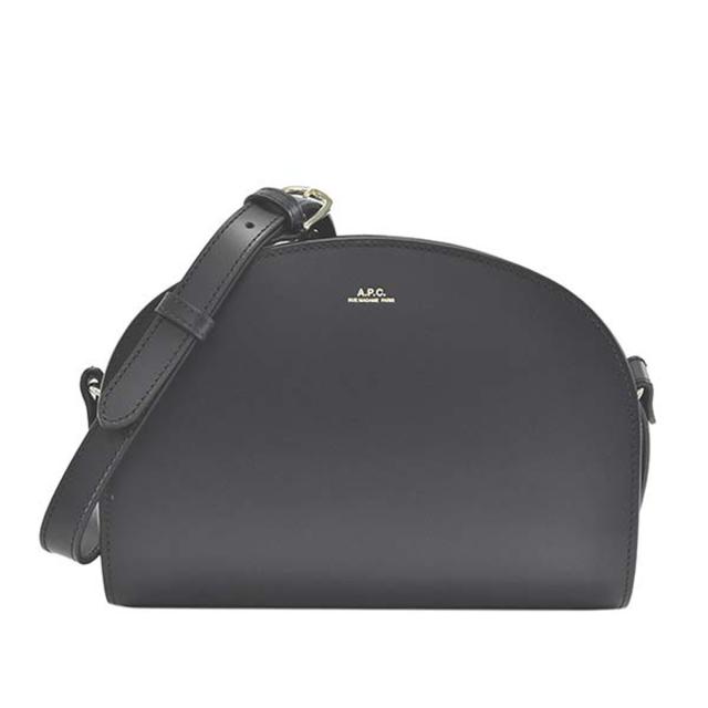 アーペーセー A.P.C. バッグ ショルダーバッグ 斜めがけバッグ ポシェット F61048 PXAWV IAK 牛革 SAC DEMI-LUNE DARK NAVY ダークネイビー APC apc 斜め掛け 本革 レザー ブランド 人気 可愛い シンプル 誕生日 クリスマス プレゼント 母の日 20代 30代 40代 50代 新品