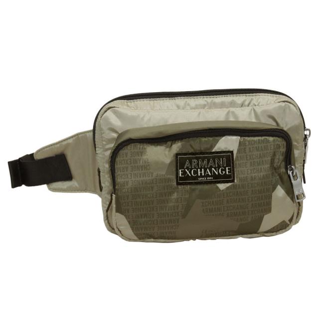 アルマーニ エクスチェンジ A/X ARMANI EXCHANGE バッグ ベルトバッグ ボディバッグ 952237 0P371 05380 SLING BAG スリングバッグ GREEN カーキ カモフラ ボディーバッグ ウエストバッグ ワンショルダー ショルダーバッグ 斜め掛け ブランド 人気 ロゴ プレゼント 新品