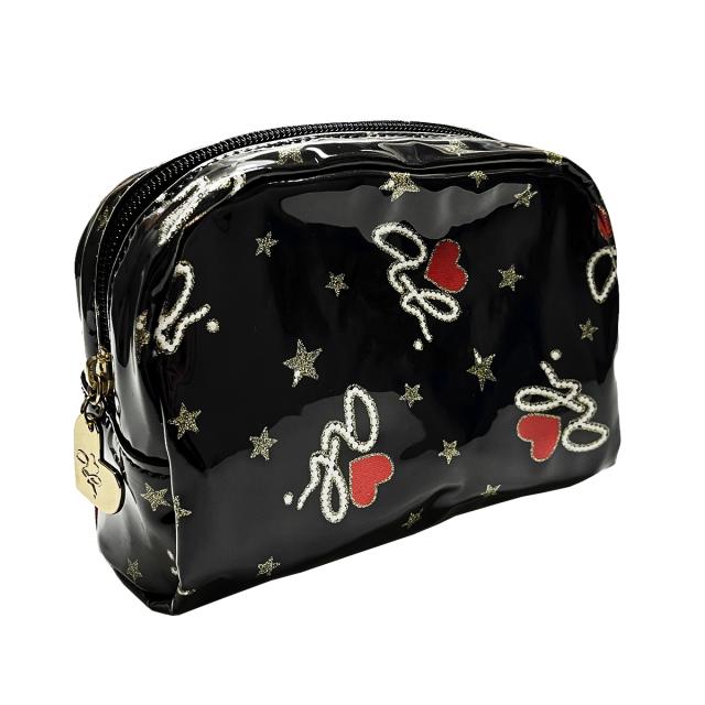 アニエスベー agnes b. ポーチ bp04-stf-13-bkm ブラック abハート メイクポーチ 化粧ポーチ ブランド 人気 プレゼント 化粧ポーチ ブラ