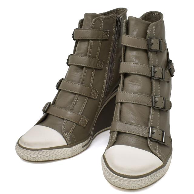 アッシュ ASH スニーカー ブーツ FW14 V 87464 004 THELMA テルマ 靴 ベルト ハイ ウェッジ ヒールスニーカー レディース パーキッシュ新