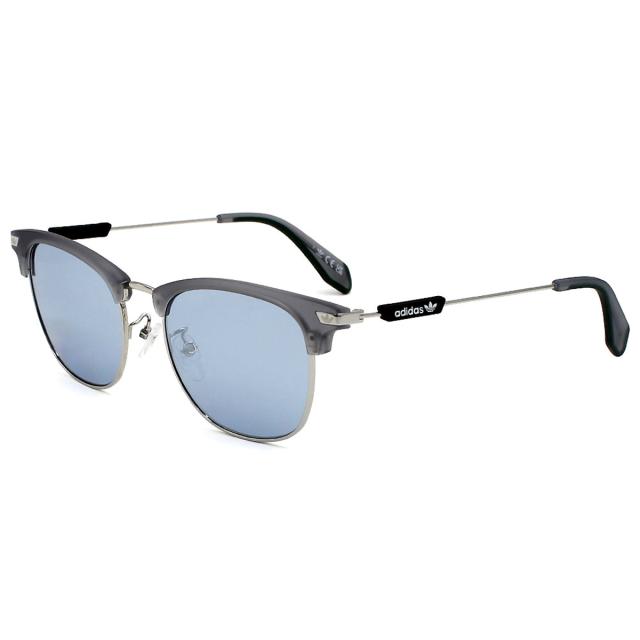 アディダス adidas サングラス UVカット ノーズパット OR0083/S 20C 53 ブロー型 ウェリントン型 メンズ レディース ユニセックス グレー