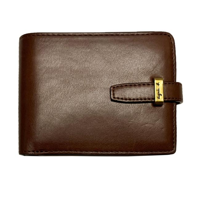 アニエスベー agnes b. アニエスベーボヤージュ agnes b. VOYAGE 財布 二つ折り財布 折りたたみ財布 ZH13 KMY12 11 BR ブラウン 財布 使