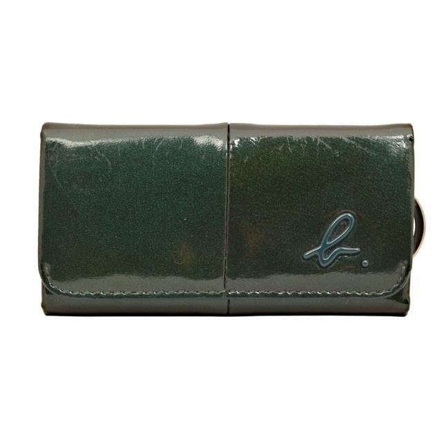 【※アウトレット※】アニエスベー agnes b. キーケース キーリング付き 6連キーケース エナメル XW01 NMR-11 6 グリーン キーケース 本