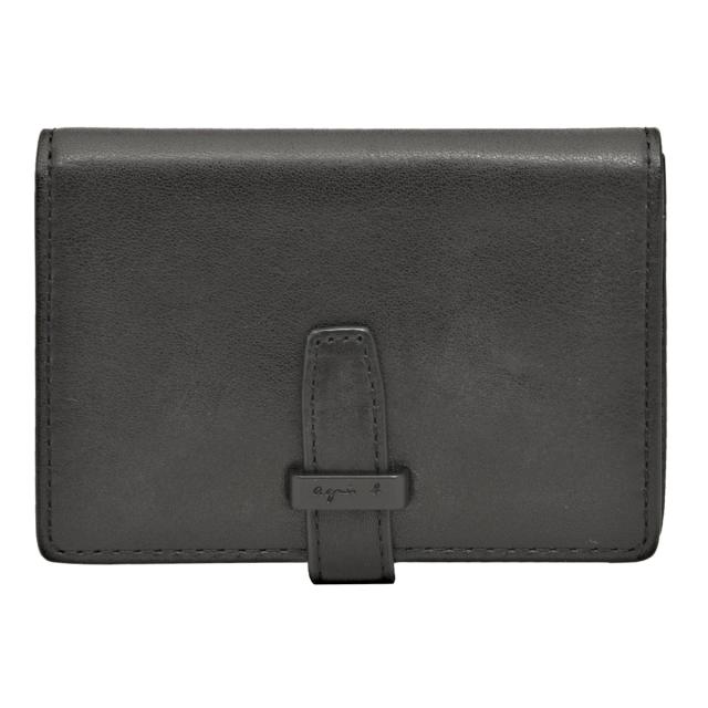 アニエスベー agnes b. アニエスベーボヤージュ agnes b. VOYAGE カードケース 名刺入れ ZH13 KMY-12 11 ブラック カードケース 本革 レ