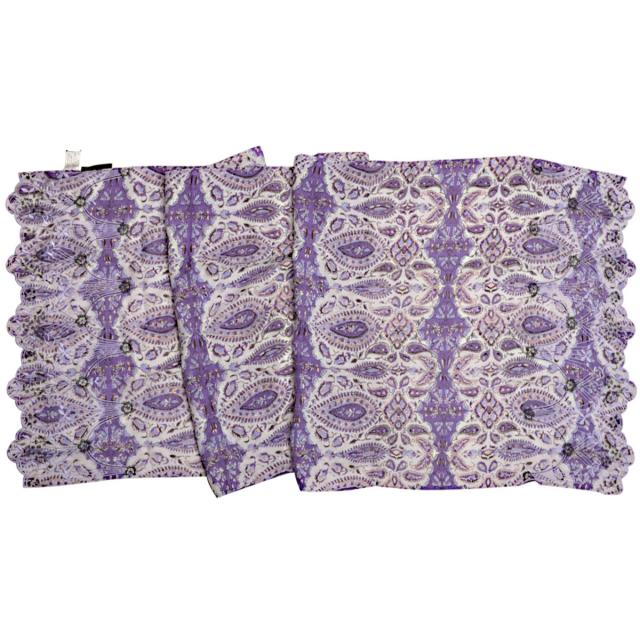 アナスイ ANNA SUI ストール ショール コットン 綿 刺繍 62056 01 25 100 レディース パープル系マルチ ストール ブランド 防寒 人気 贈