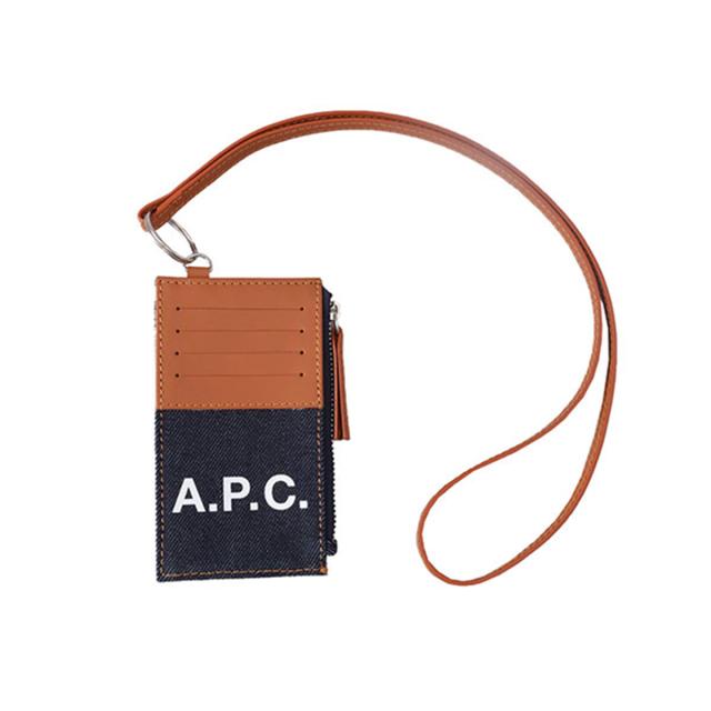 アーペーセー A.P.C. カードケース カードホルダー 名刺入れ M63527 CODDP CAF メンズ ブラウン系 a.p.c カードホルダー カードケース ブ
