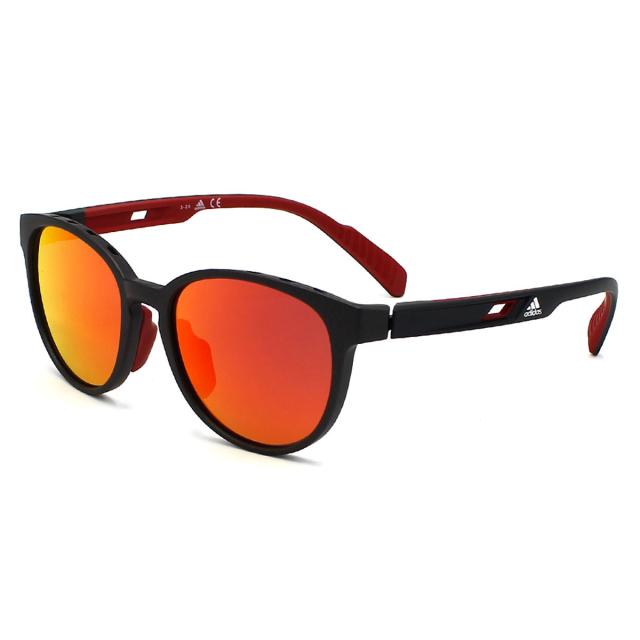 アディダス adidas スポーツサングラス アジアンフィット UVカット アイウェア ウェリントン SP0035-F/S 02X 56 メンズ レディース 紫外