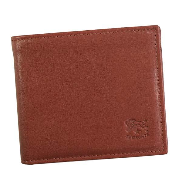 イルビゾンテ IL BISONTE 二つ折り財布 C0487 245 ROSSO SBW007 PV0005 RE155B 本革 レッド 赤 折りたたみ財布