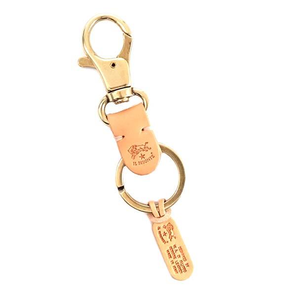 イルビゾンテ IL BISONTE キーリング C0551 120 NATURAL キーホルダー 本革 ベージュ