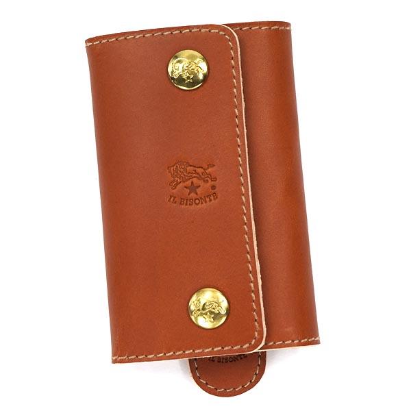 イルビゾンテ IL BISONTE キーケース C0966 145 COWHIDE KEYRING CARAMEL キーリング 本革 キャラメル