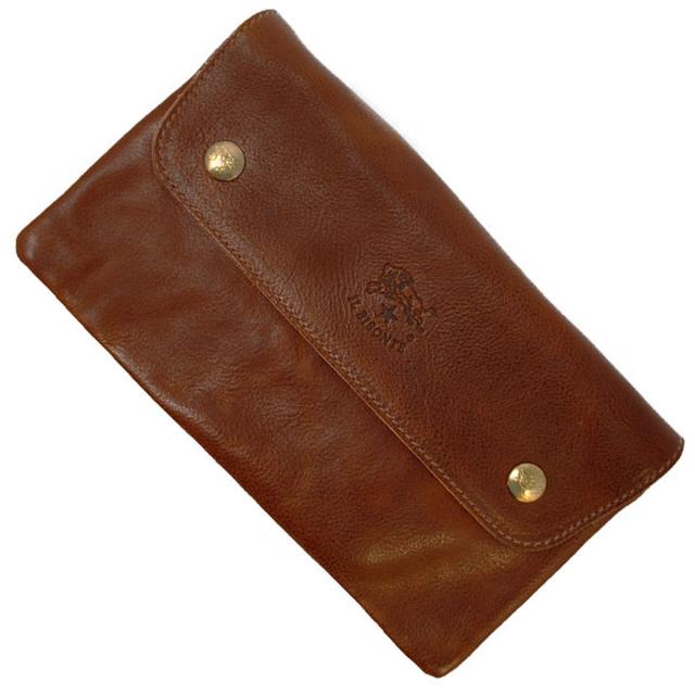 イルビゾンテ IL BISONTE 財布 長財布 フラップ長財布 かぶせ式 C0937 PO 566 本革 レザー SEPPIA ブラウン ilbisonte 長財布 小銭入れ付き ブランド プレゼント イルビゾンテ 財布 長財布 ブランド 本革 小銭入れ付き財布 男