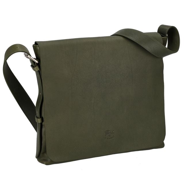 イルビゾンテ IL BISONTE バッグ ショルダーバッグ 斜めがけショルダーバッグ BME039 PO0001 GR387N メンズ グリーン 本革 レザー 斜め掛