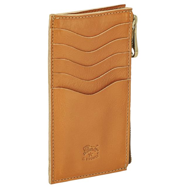 イルビゾンテ IL BISONTE カードケース 名刺入れ SCC105 PV0005 CA101B レディース メンズ ユニセックス オレンジブラウン系 本革 レザー